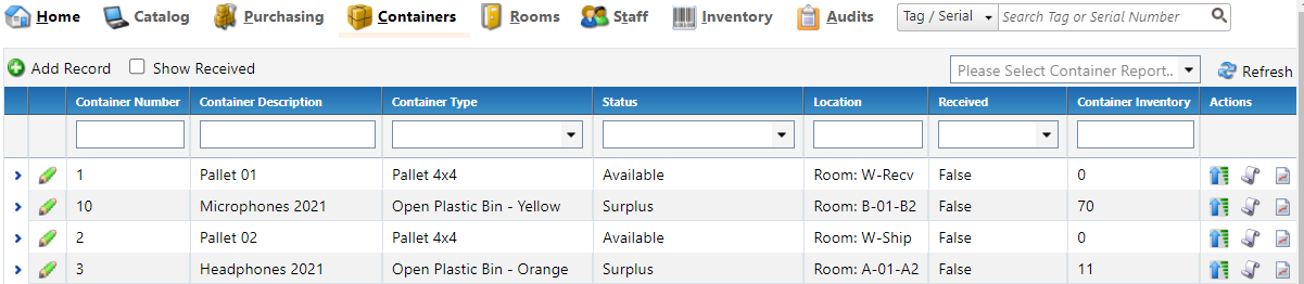Warehouse – Adding and Editing Containers – Frontline Inventory & Help ...
