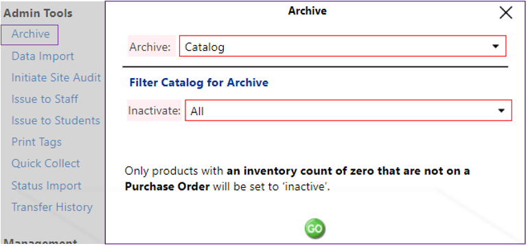 Archiving Products via the Archive Tool – Frontline Inventory & Help ... Archiving Products via the Archive Tool – Frontline Inventory & Help ...