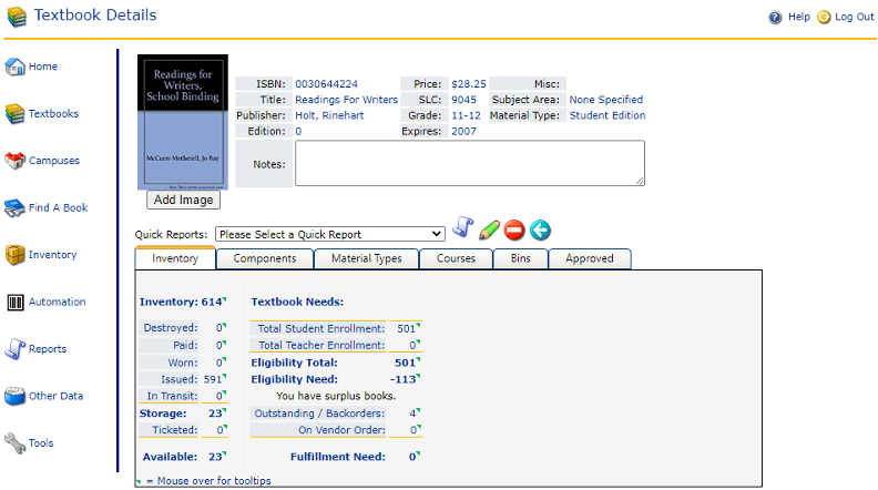 Inventory Tab – Frontline Inventory & Help Desk Management