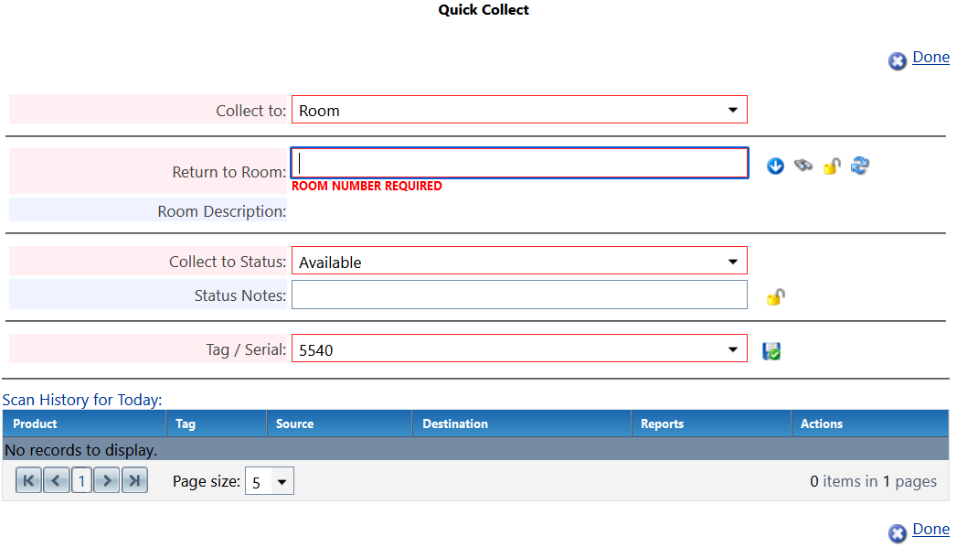 Collect from Student to a Room – Frontline Inventory & Help Desk Management