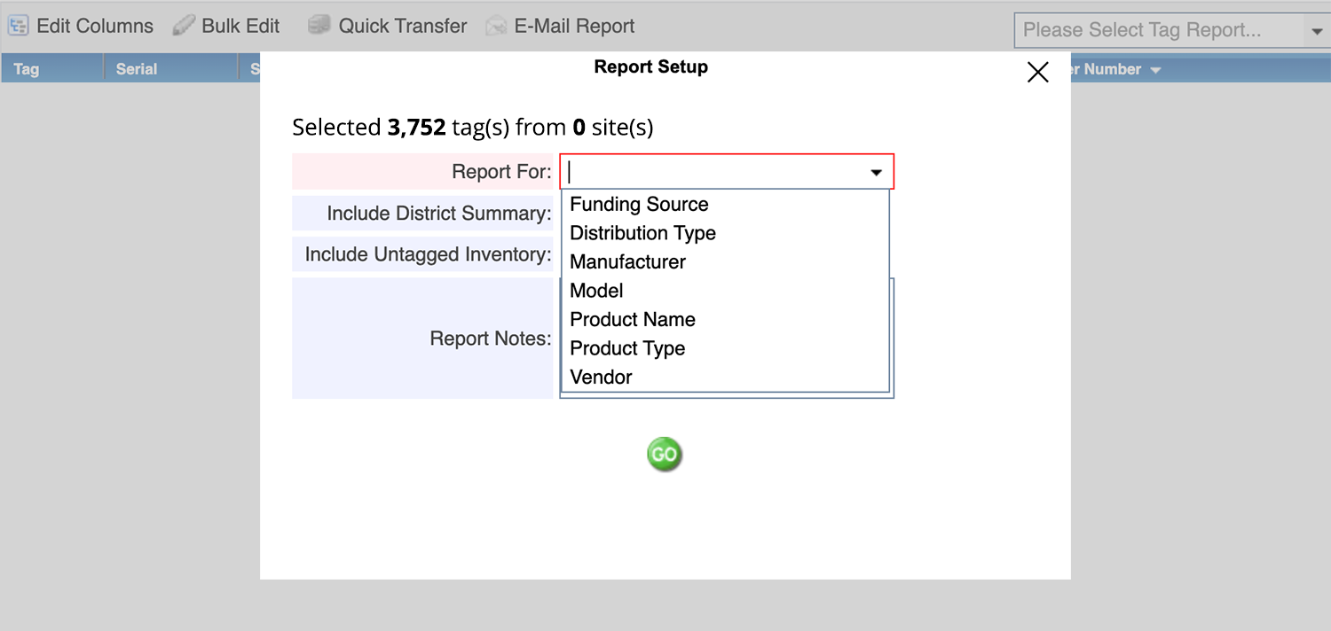 Running Tags Reports – Frontline Inventory & Help Desk Management