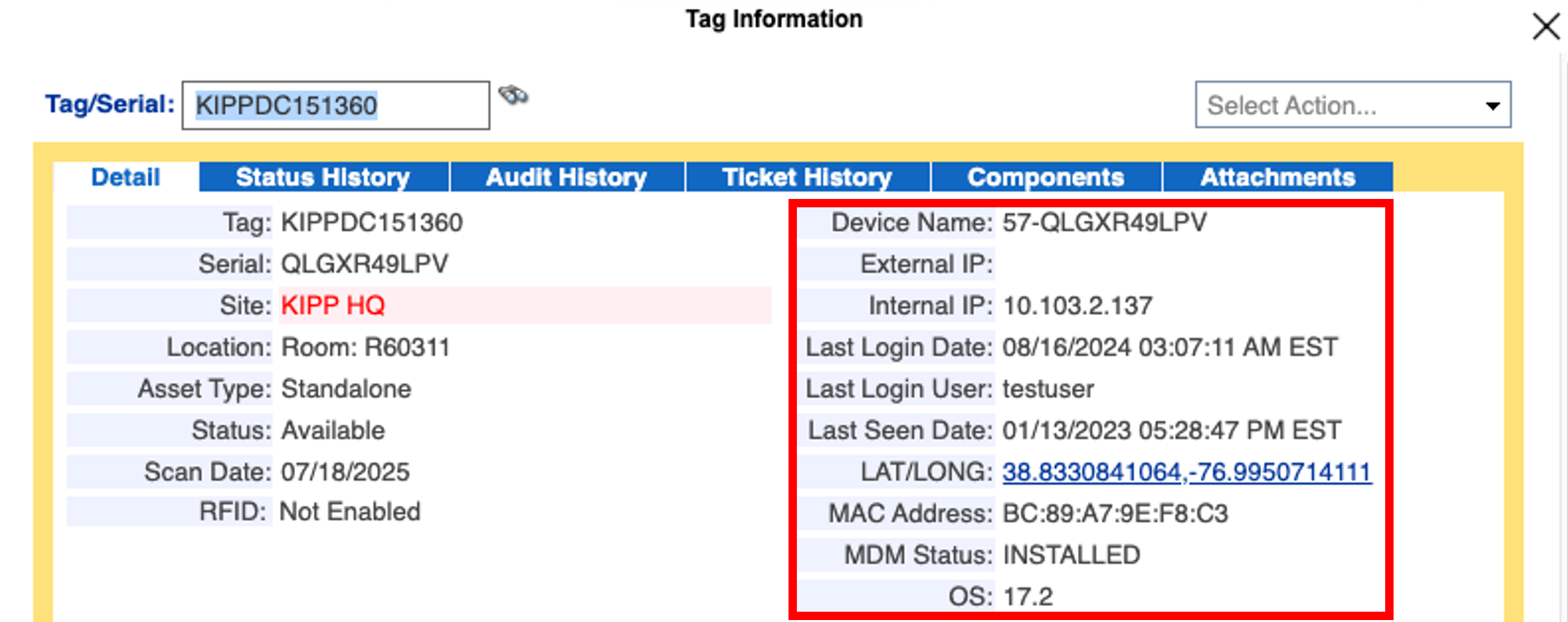 15.2 Enhancements for Asset Management (TIPWeb-IT) – Frontline Inventory & Help Desk Management